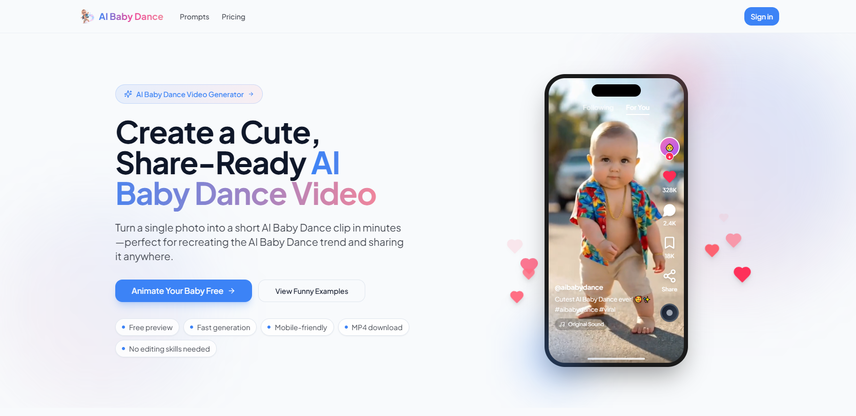 AI Baby Dance - Tools AI Online | Tools AI Online