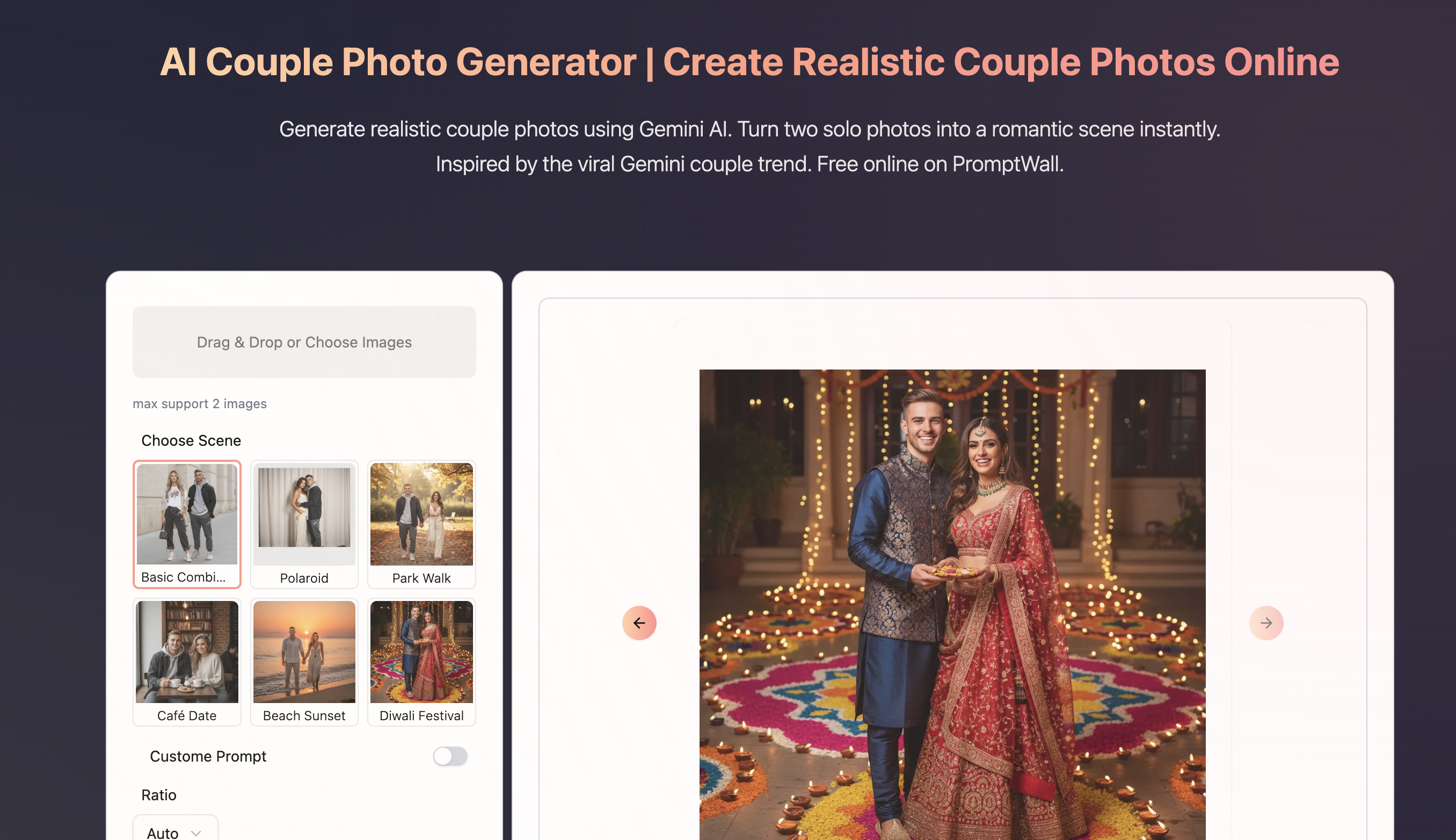 AI Couple Photo Generator - Tools AI Online | Tools AI Online