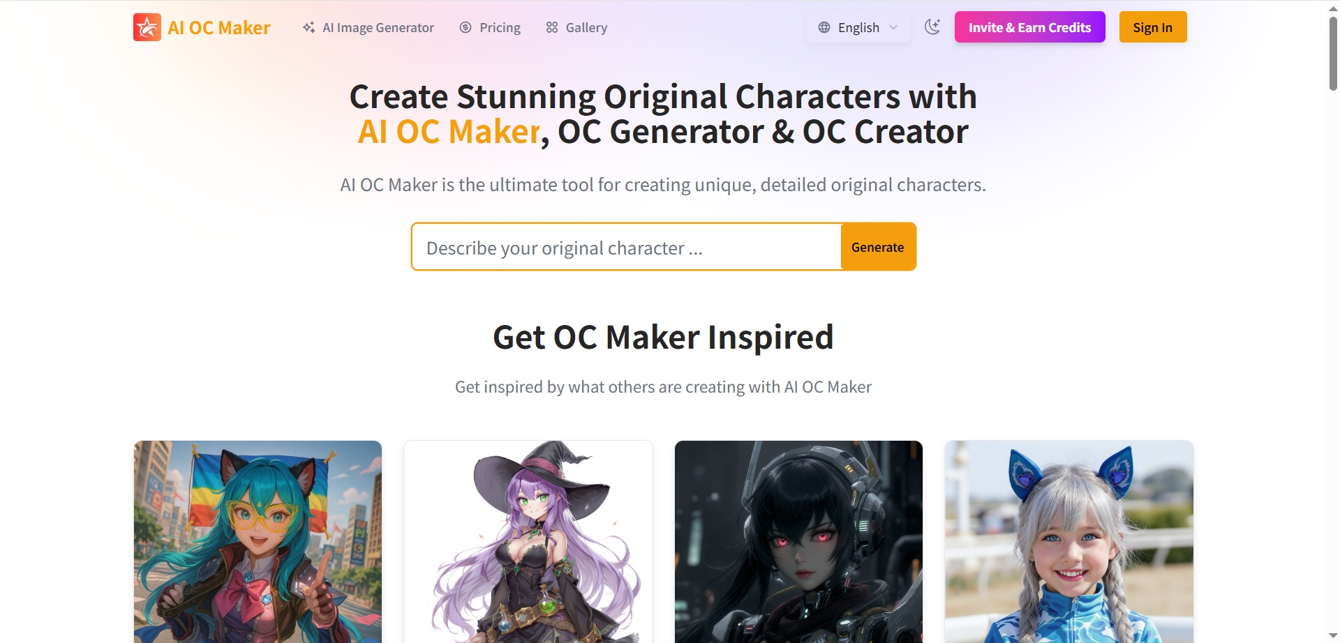 AI OC Maker - Tools AI Online | Tools AI Online