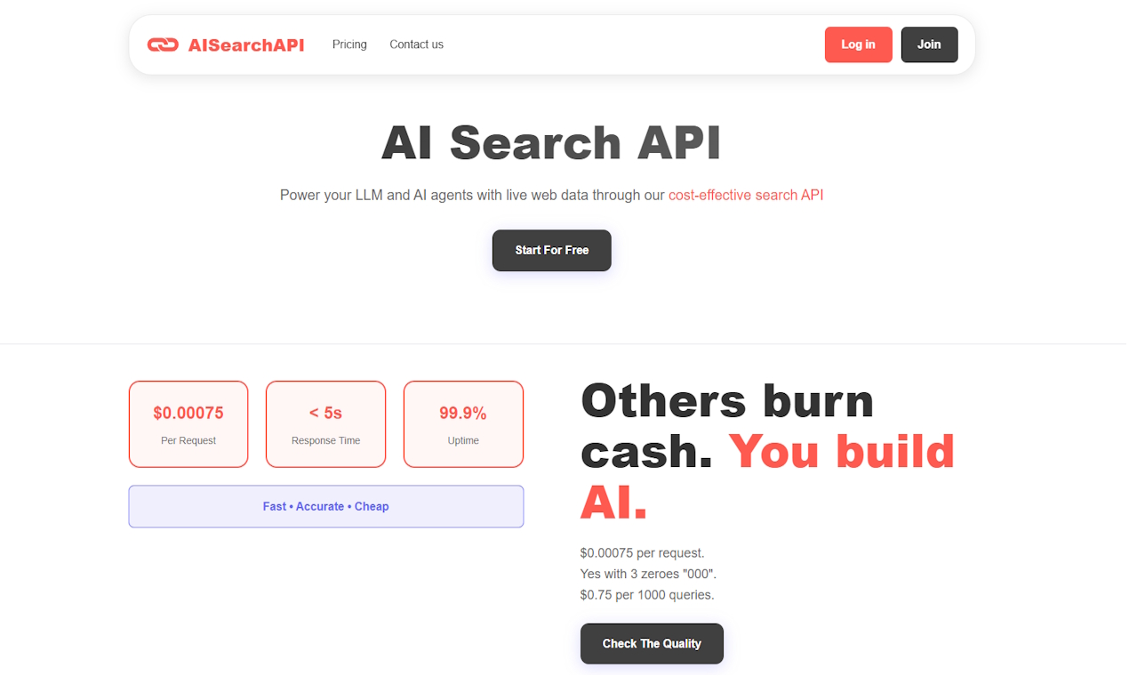 Ai Search API - Tools AI Online | Tools AI Online