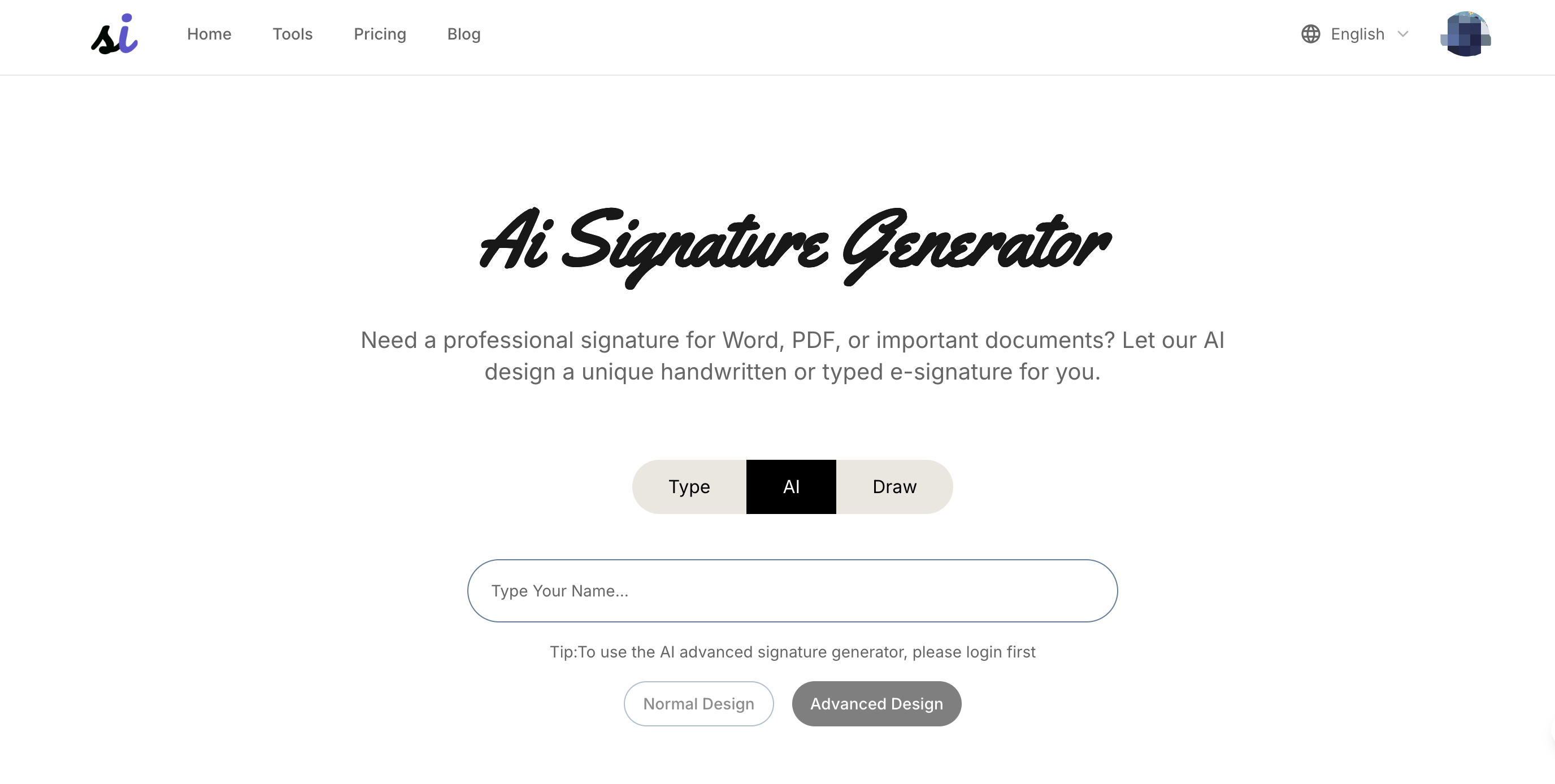 AI Signature Generator - Tools AI Online | Tools AI Online
