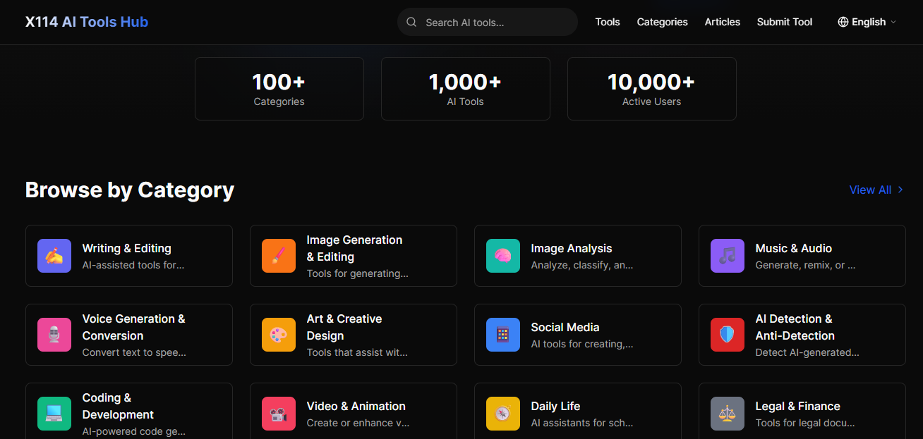 Best AI Tools Directory & Reviews – X114 AI Tools Hub | X114 AI Tool Hub - Tools AI Online ...