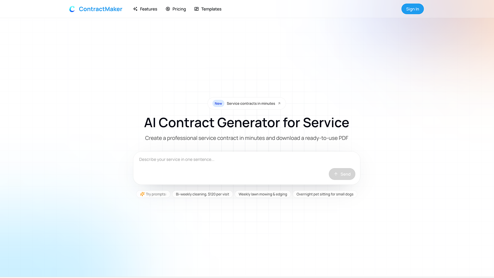 ContractMaker - Tools AI Online | Tools AI Online