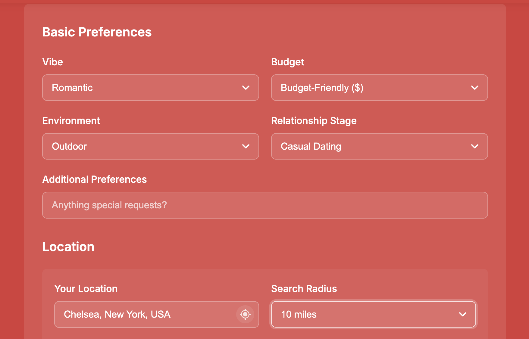 Date Idea Generator - Tools AI Online | Tools AI Online