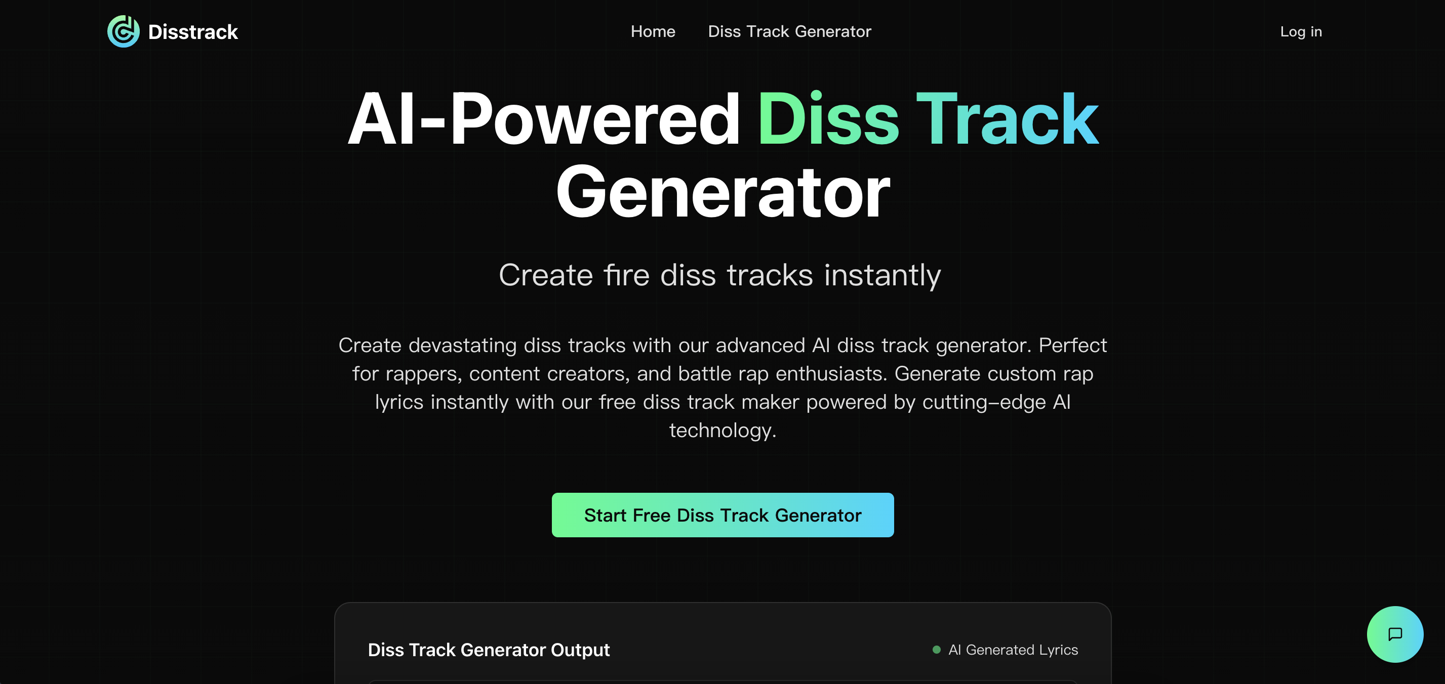 Diss Track Generator - Tools AI Online | Tools AI Online