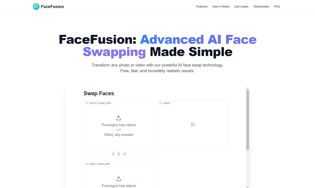 FaceFusion - Tools AI Online | Tools AI Online