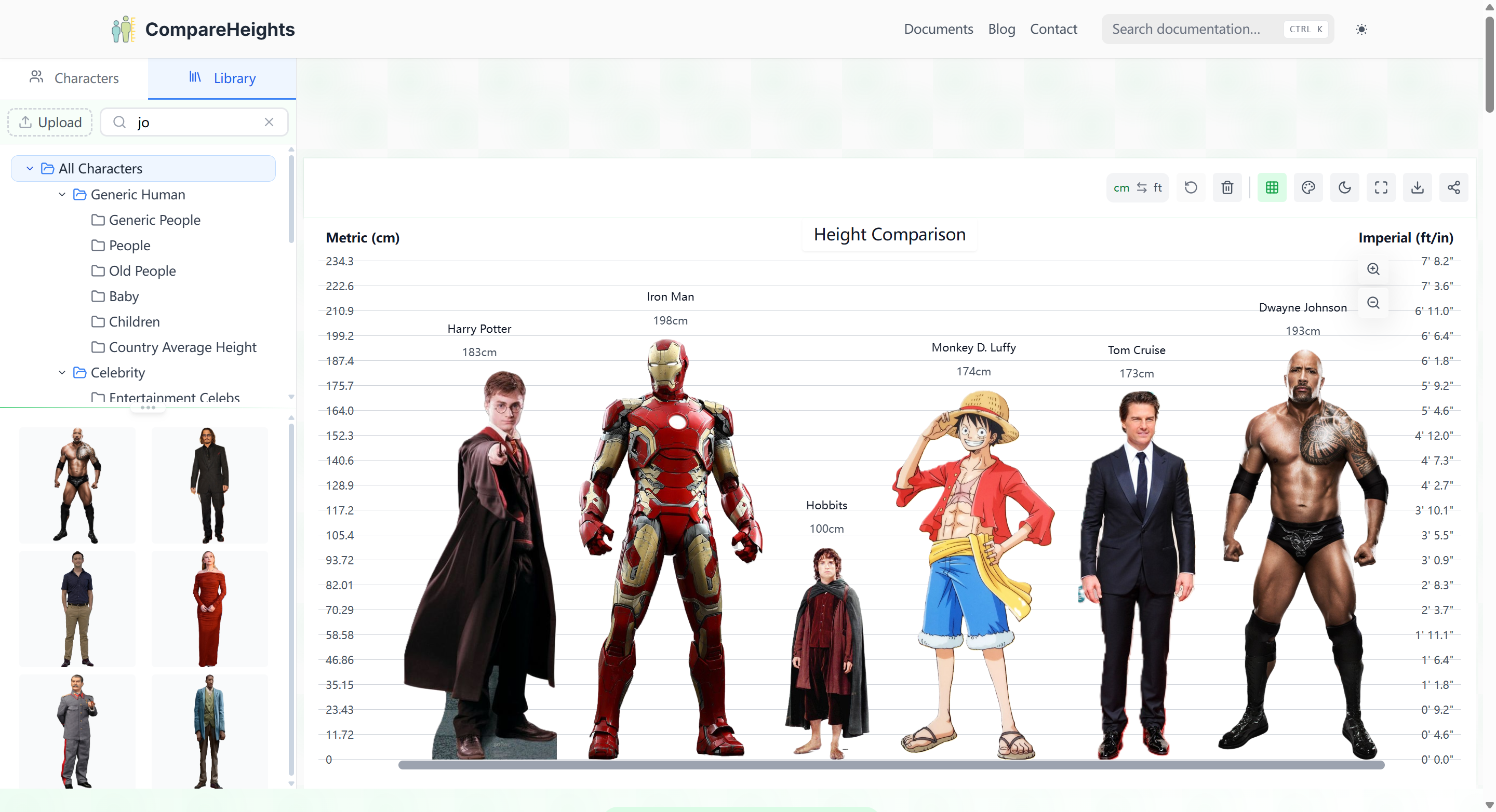 Height Comparison - Tools AI Online | Tools AI Online