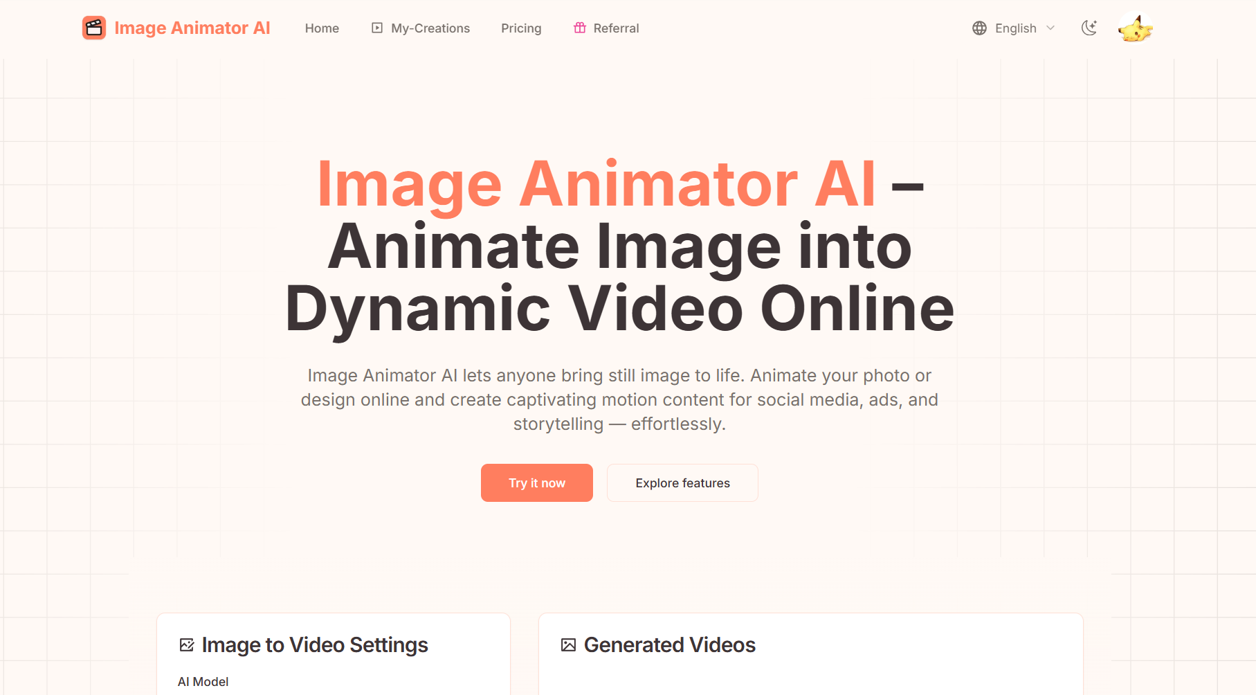 Image Animator AI - Tools AI Online | Tools AI Online