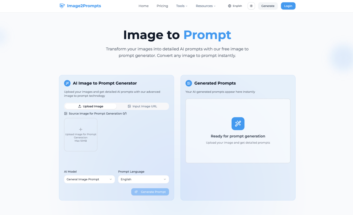 image To Prompt - Tools AI Online | Tools AI Online