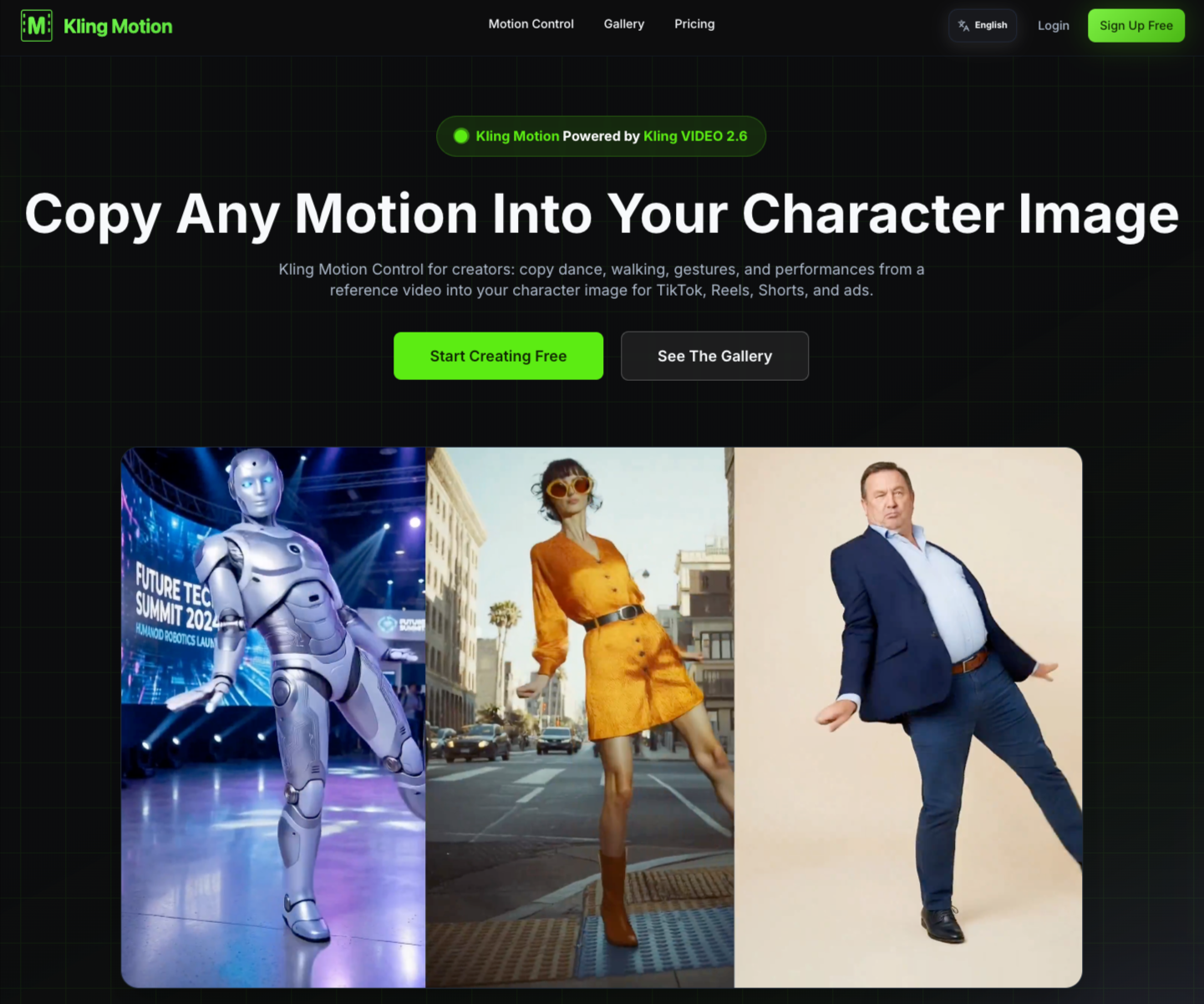 Kling Motion - Tools AI Online | Tools AI Online