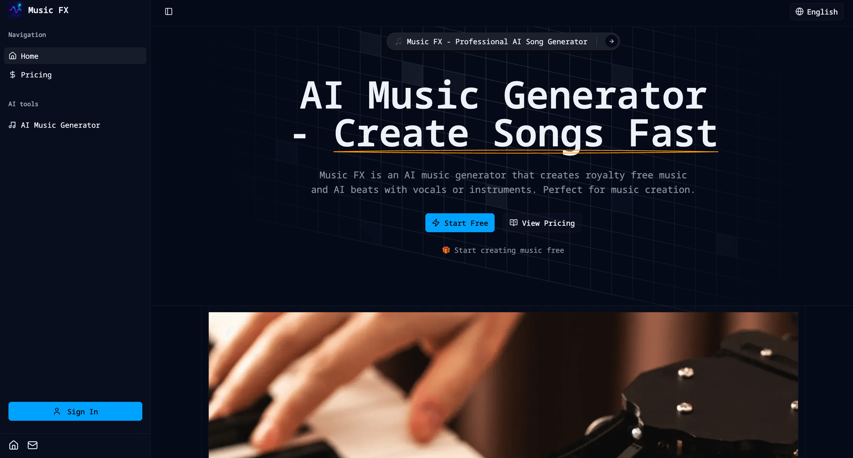 Music FX - Tools AI Online | Tools AI Online