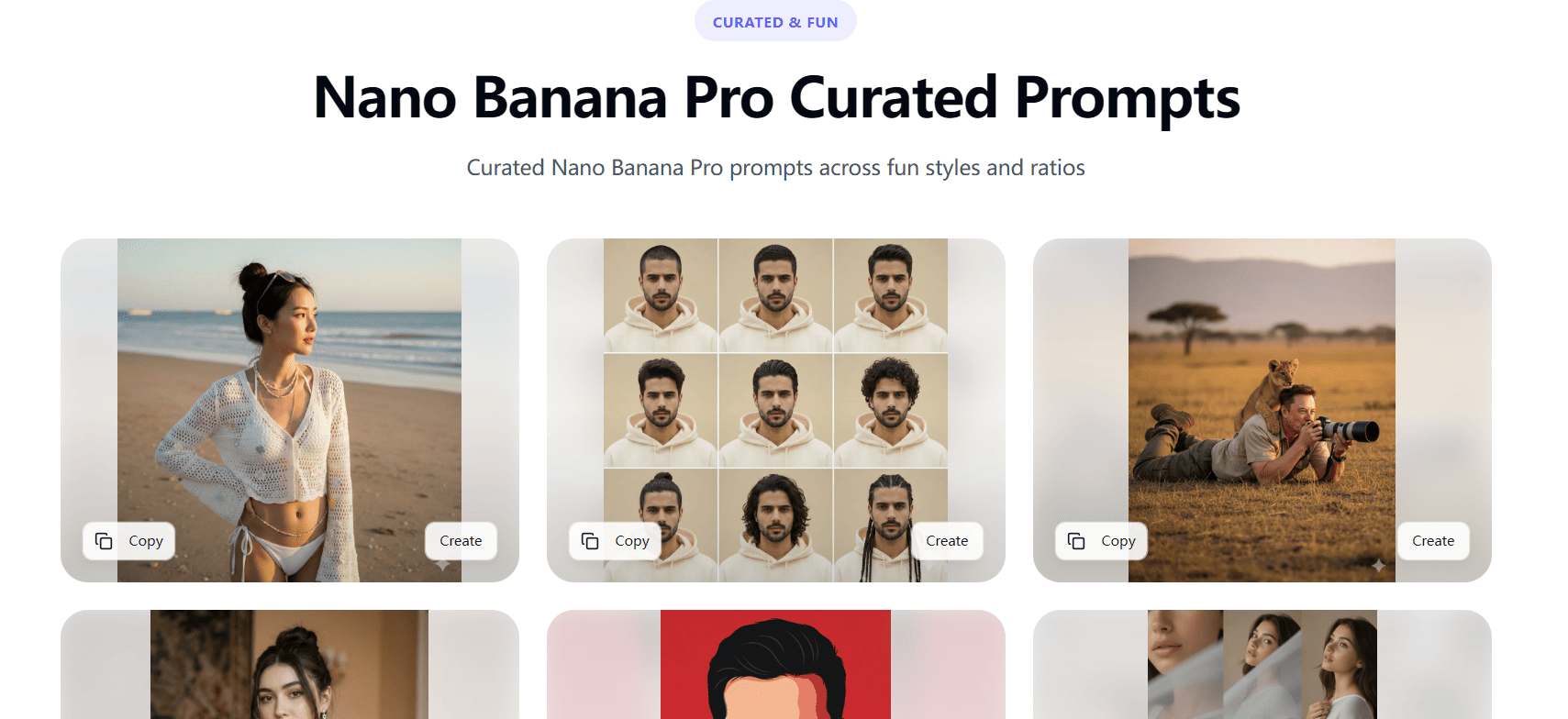 nano banana prompts - Tools AI Online | Tools AI Online