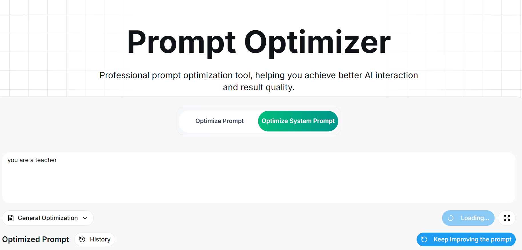 Prompt Optimizer – Professional AI Prompt Optimization Tool - Tools AI ...