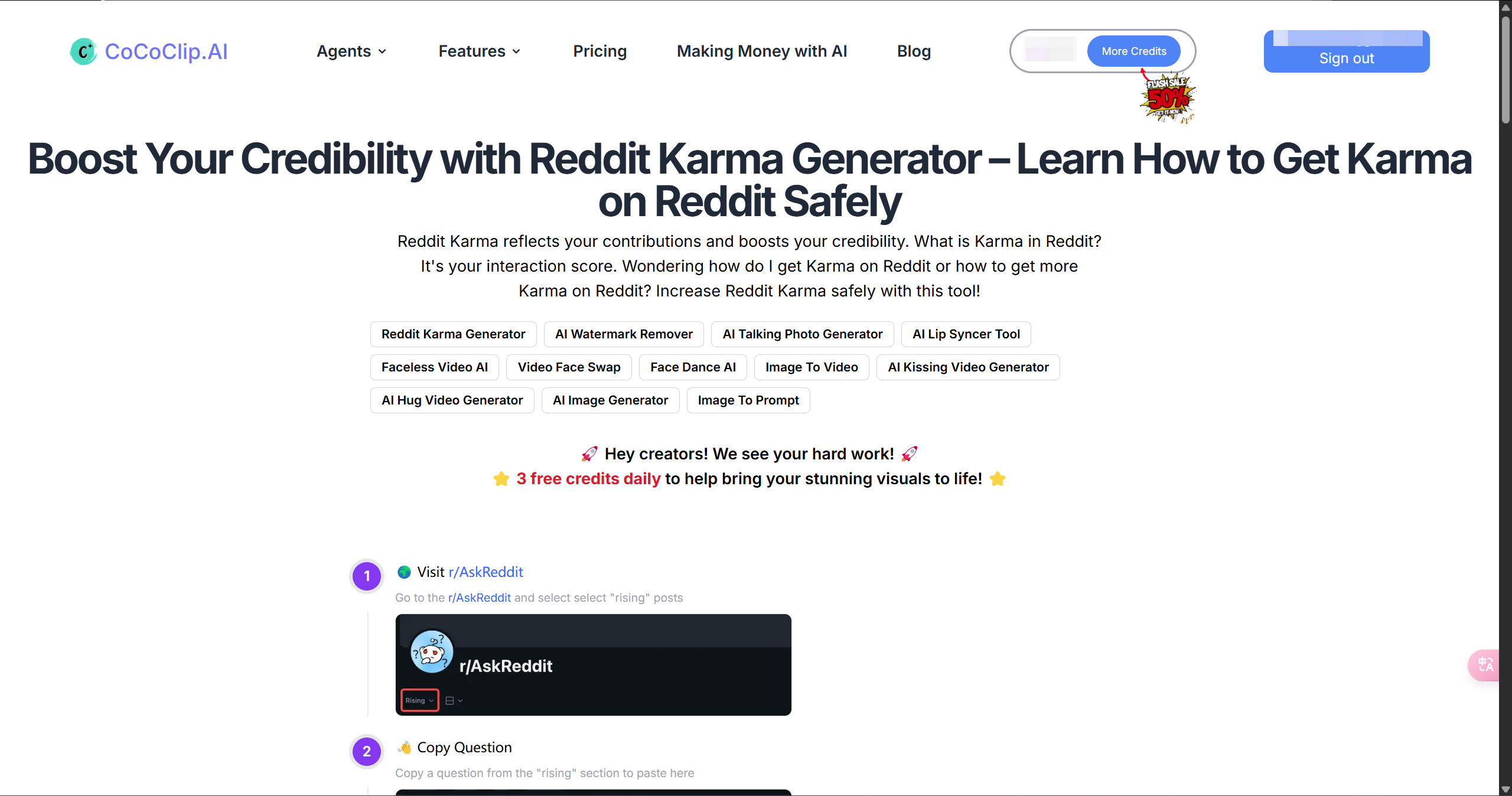 Reddit Karma Generator - Tools AI Online | Tools AI Online