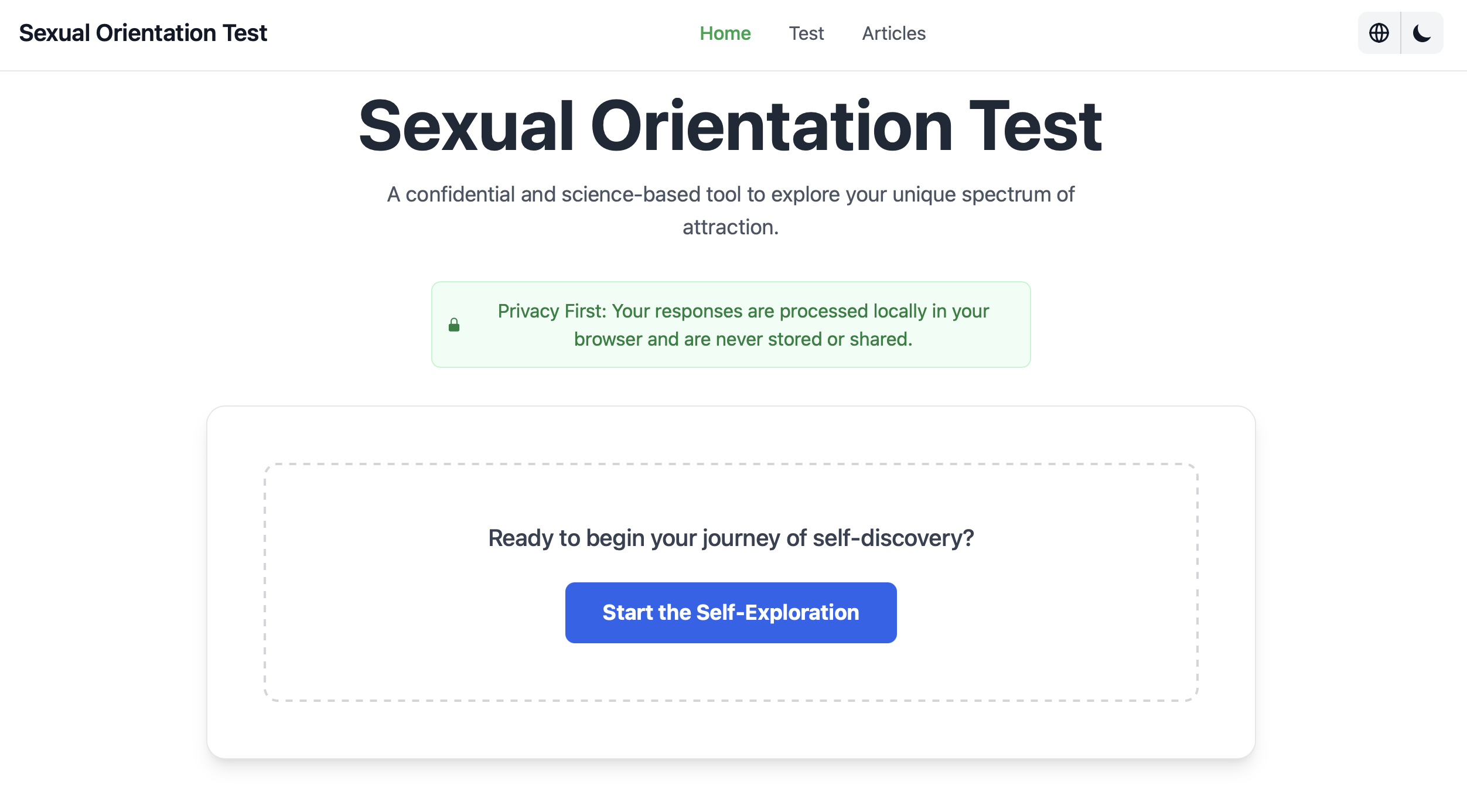 Sexual Orientation Test - Tools AI Online | Tools AI Online