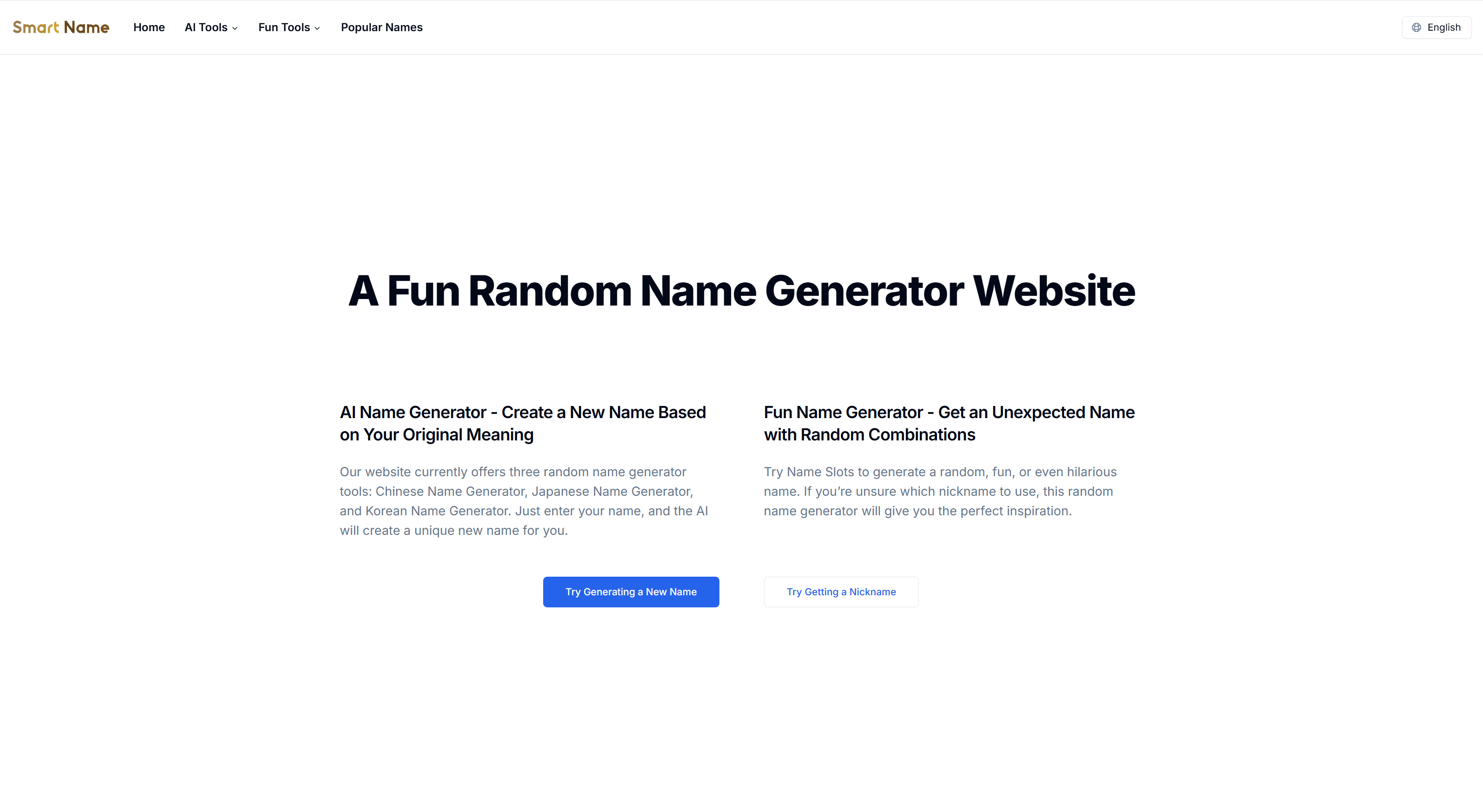 SmartName - Tools AI Online | Tools AI Online