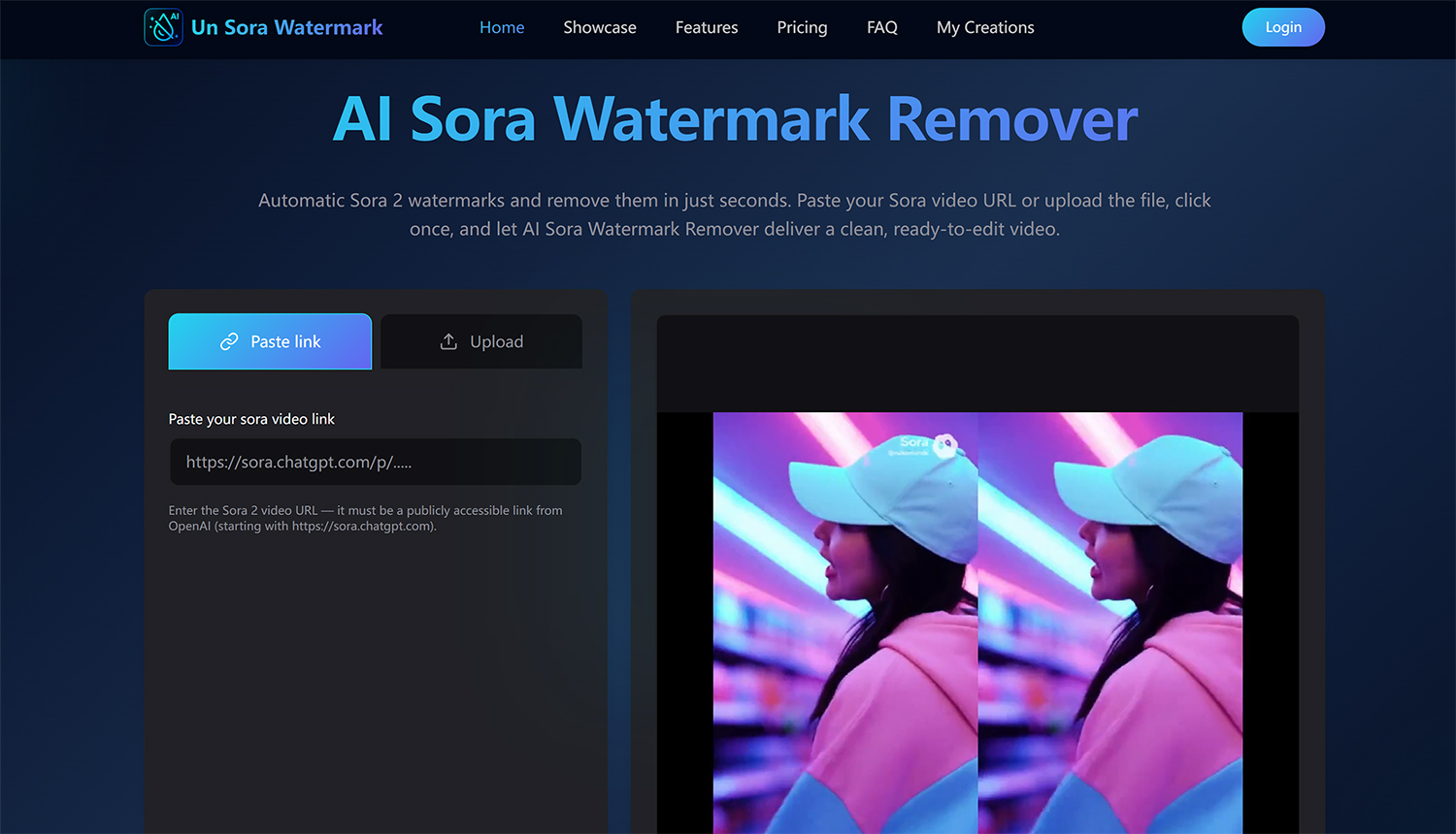 Sora watermark Remover - Tools AI Online | Tools AI Online