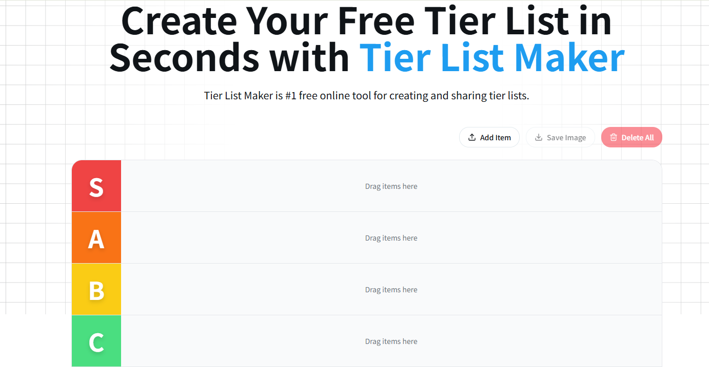 tier list maker - Tools AI Online | Tools AI Online