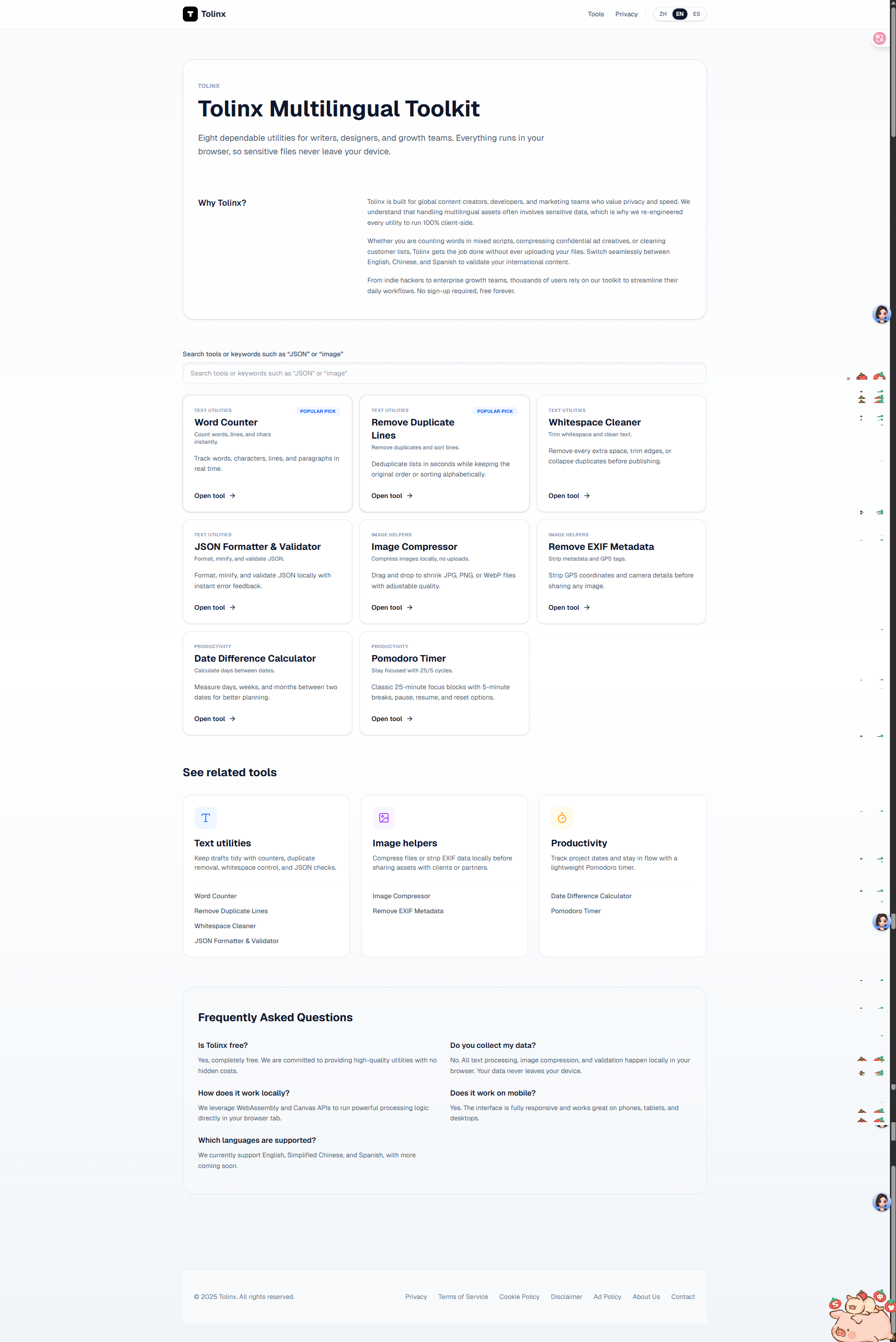 Tolinx Multilingual Toolkit - Tools AI Online | Tools AI Online