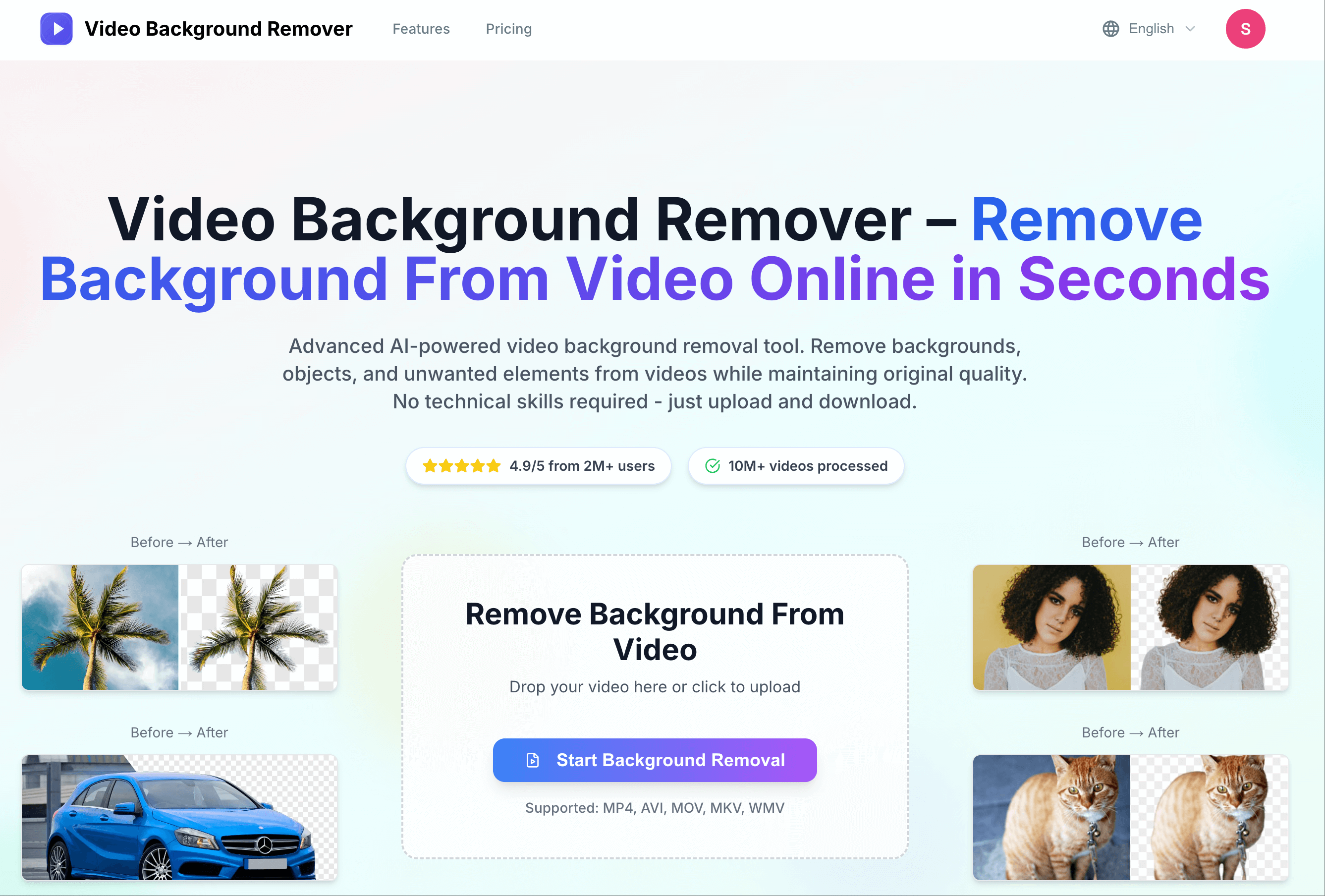 video background remover - Tools AI Online | Tools AI Online