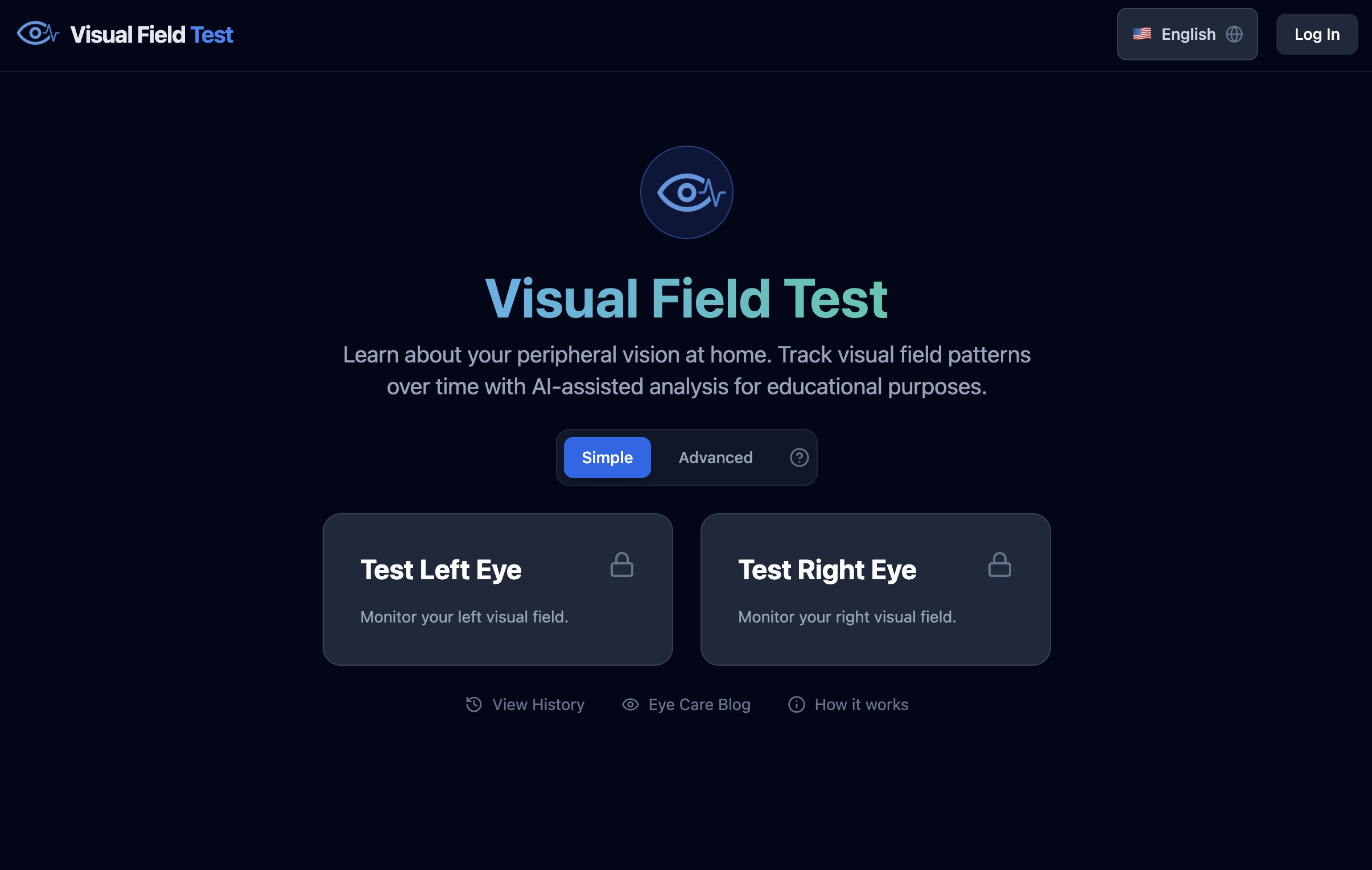 Visual Field Test - Tools AI Online | Tools AI Online
