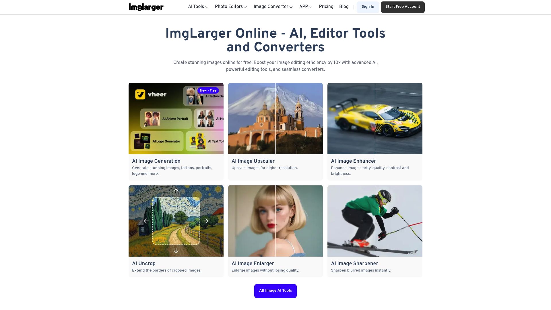 AI Image Enlarger - Tools AI Online | Tools AI Online