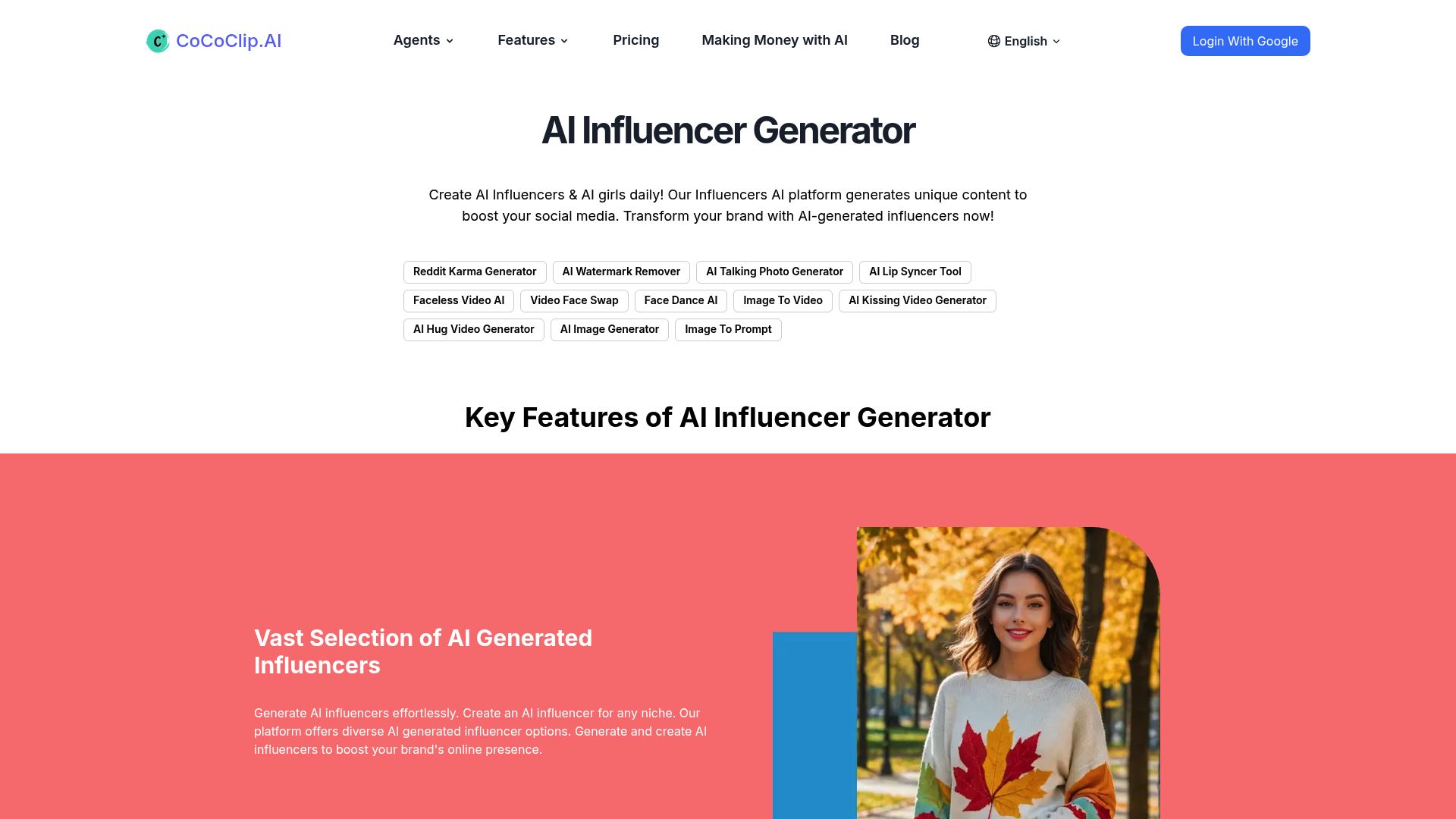 AI Influencer Generator-The first virtual internet celebrity trading ...