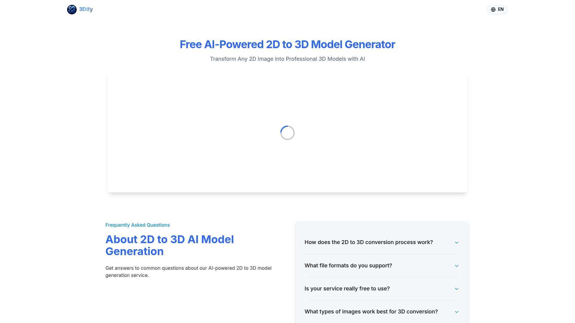 AI-Powered 2D to 3D Model Generator - Tools AI Online | Tools AI Online