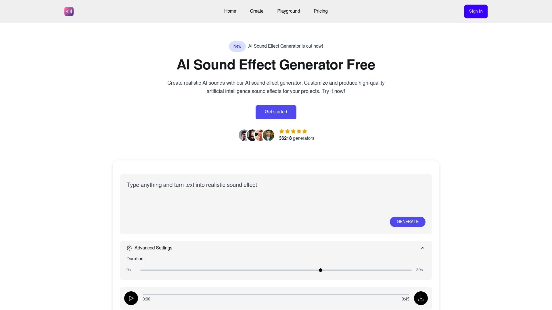 AI Sound Effect Generator - Tools AI Online | Tools AI Online