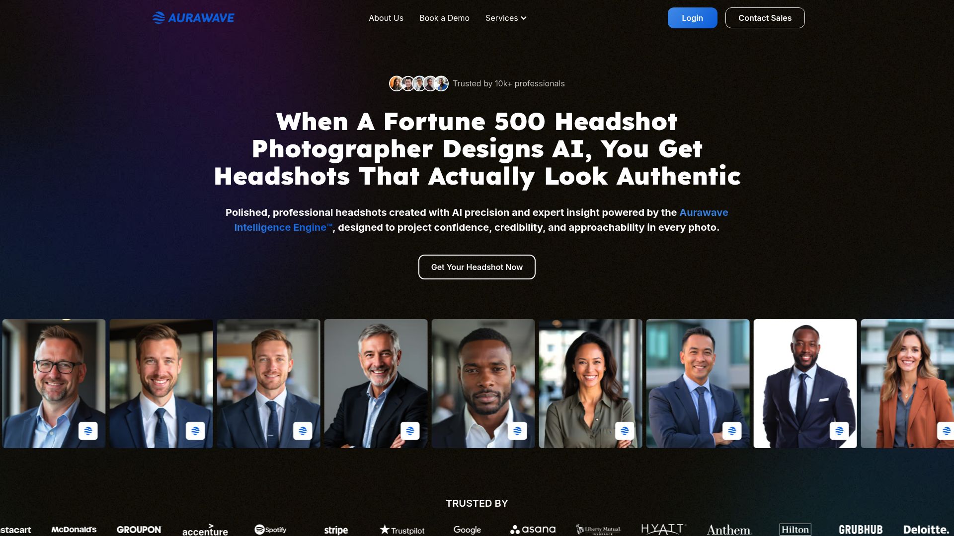AuraWave – Professional AI headshots in just minutes and save both time ...