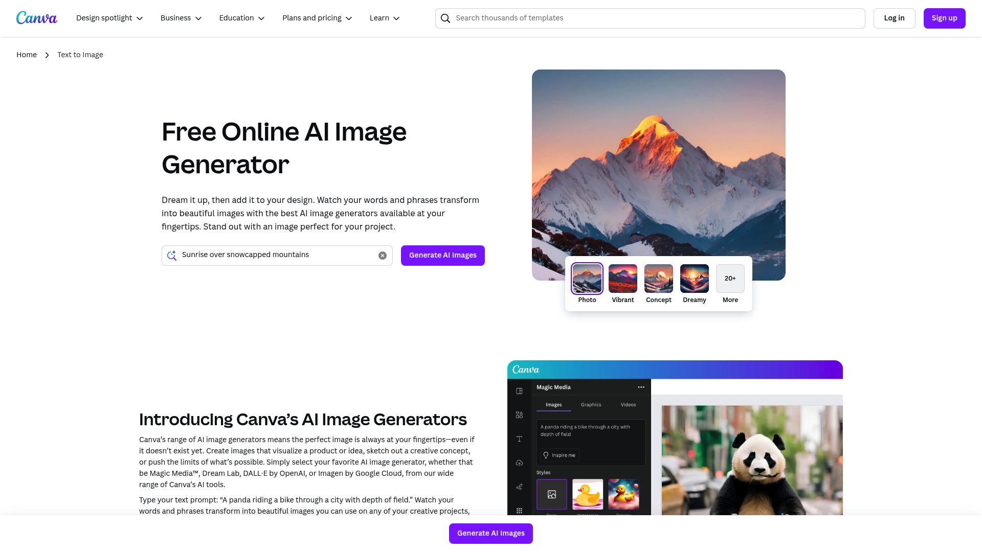 Canva Image Generator - Tools AI Online | Tools AI Online