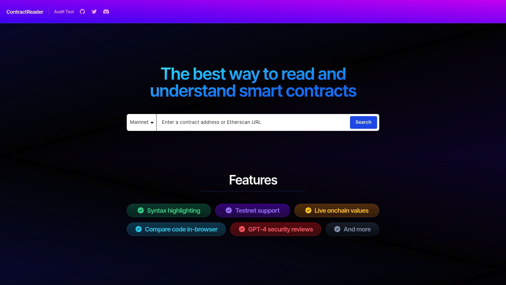 ContractReader.io - Tools AI Online | Tools AI Online