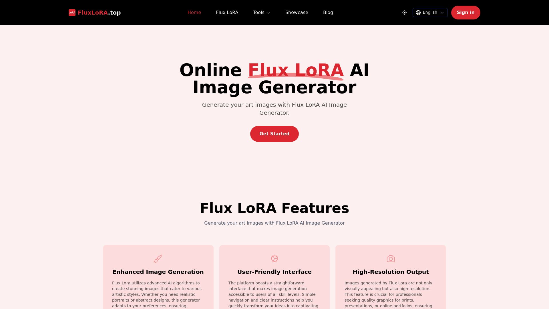 Flux LoRA Image Generator - Tools AI Online | Tools AI Online