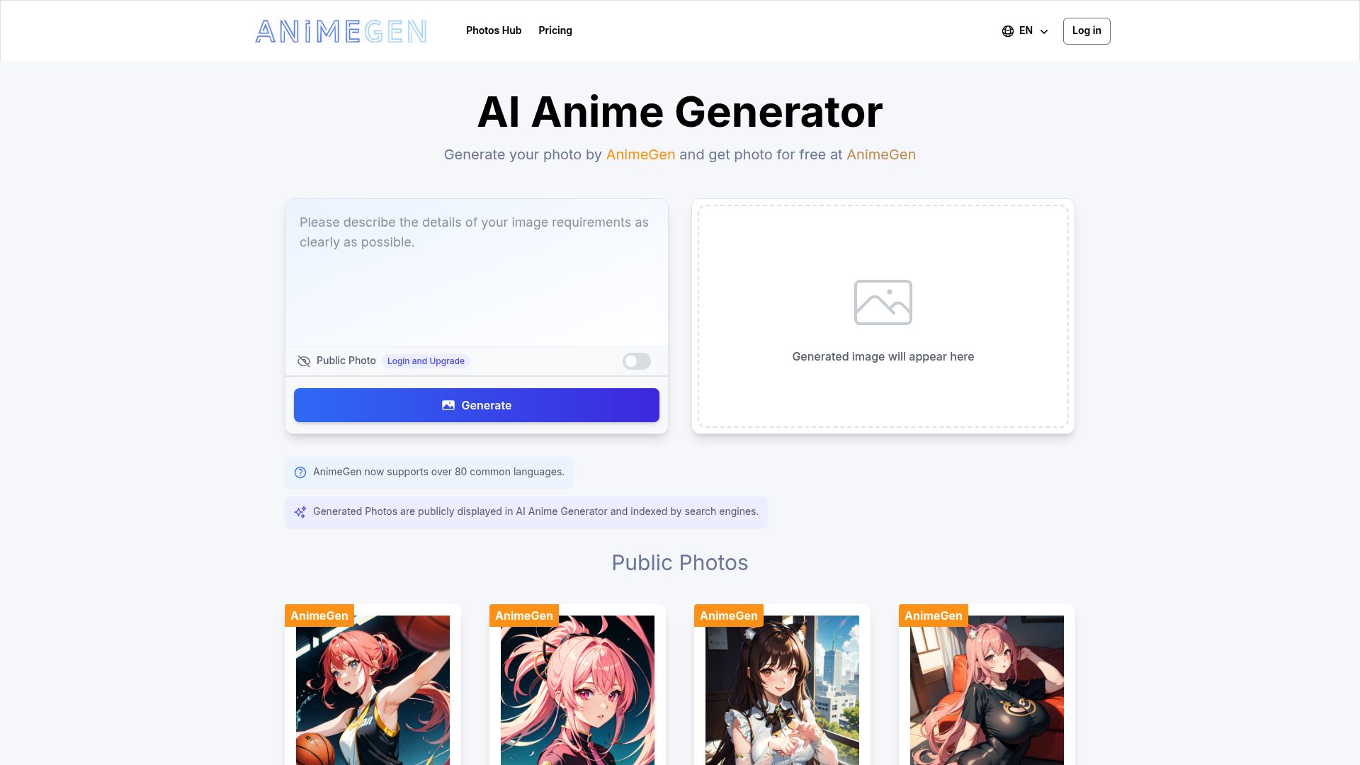 Free AI-Powered Anime Image Generator - Tools AI Online | Tools AI Online