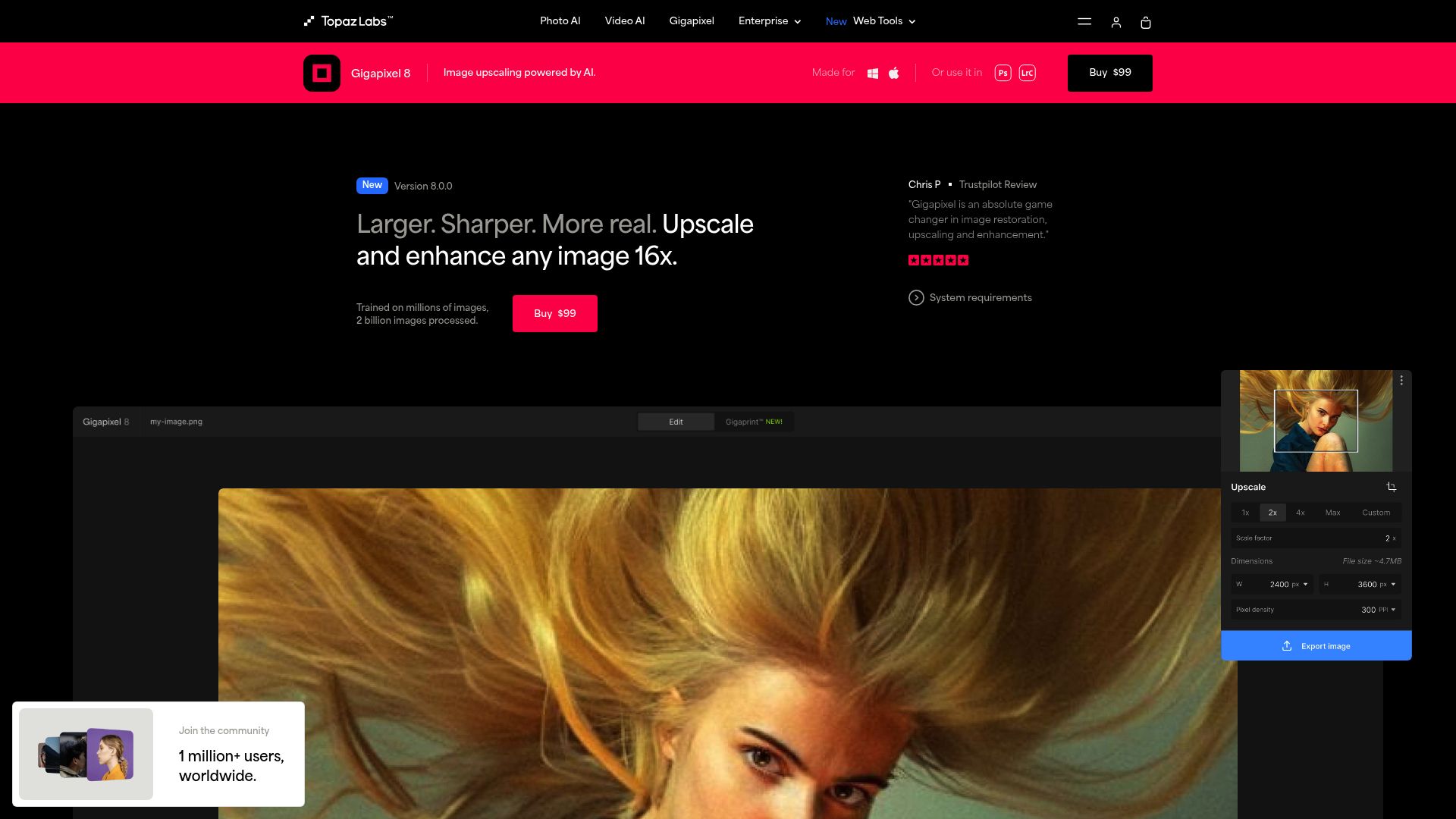 Gigapixel AI Upscaler - Tools AI Online | Tools AI Online