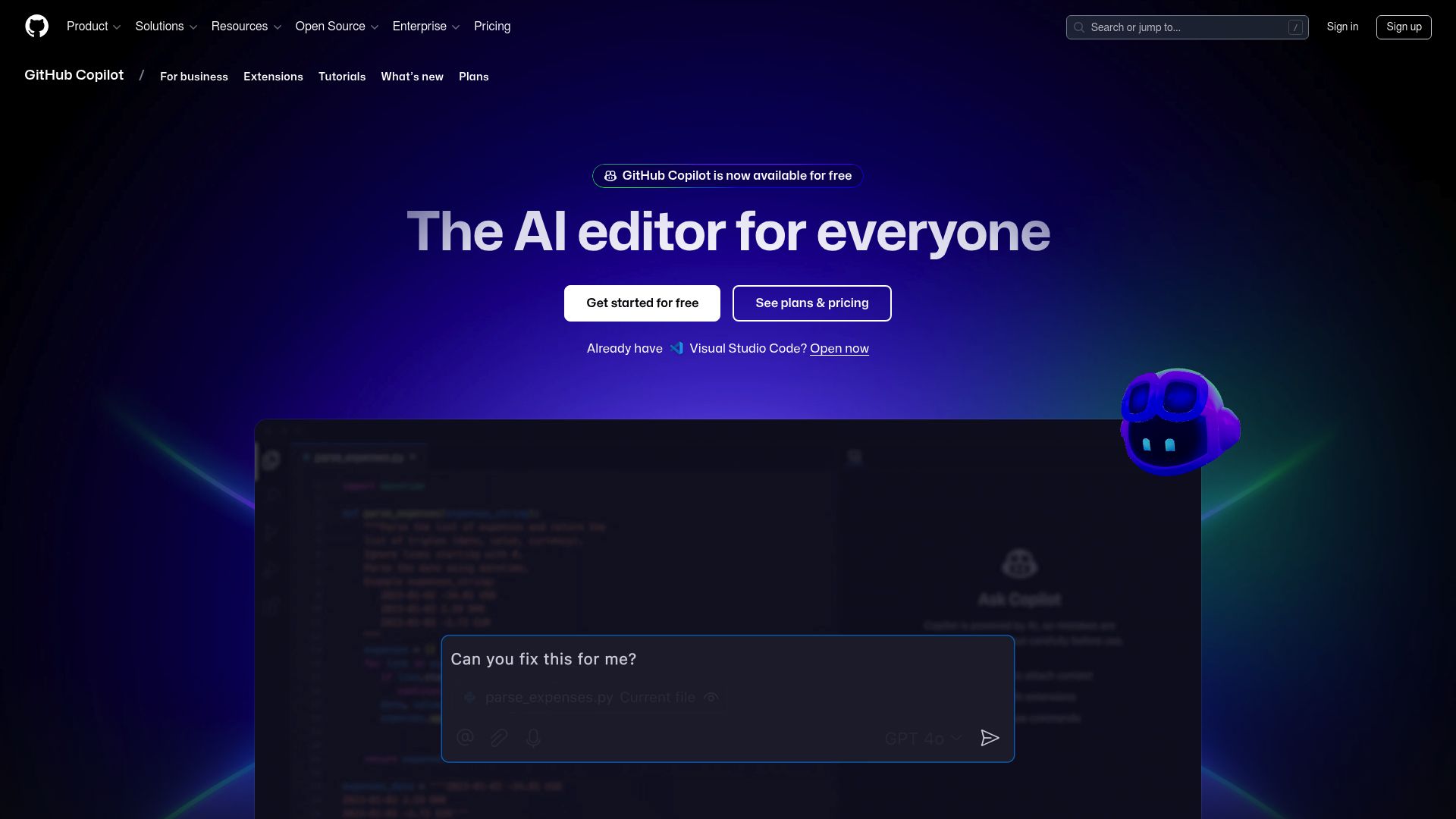 Github Copilot - Tools AI Online | Tools AI Online