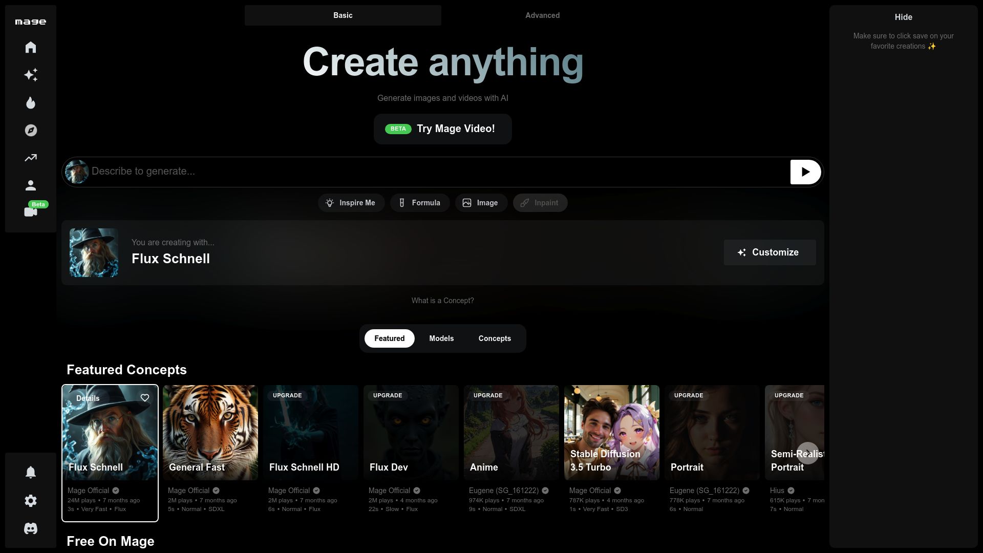 Mage.Space - Tools AI Online | Tools AI Online