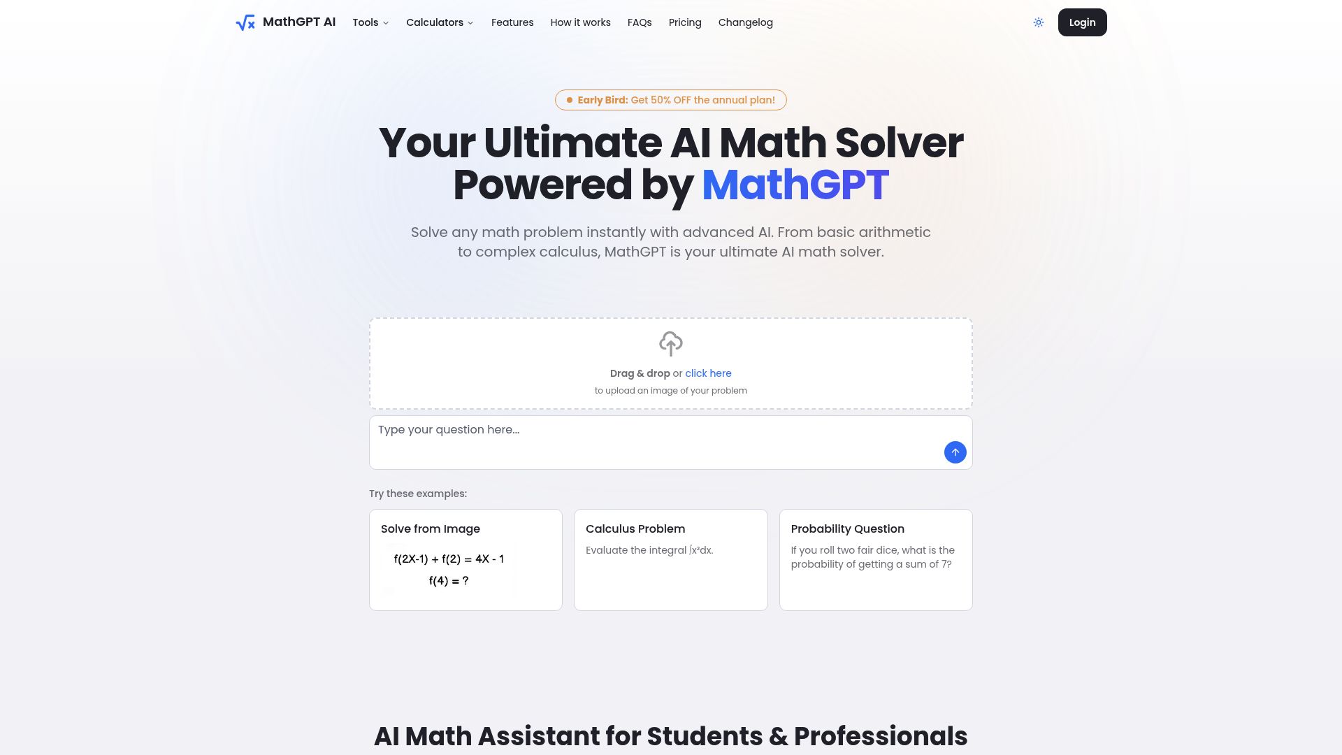 MathGPT - Tools AI Online | Tools AI Online