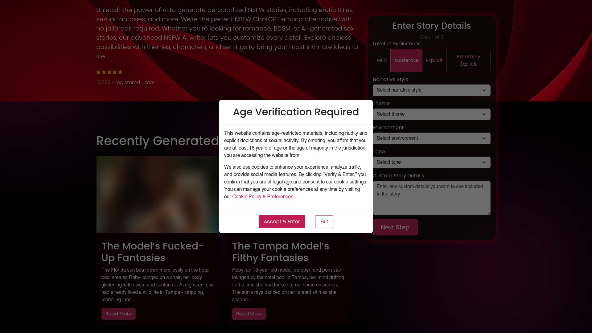 NSFW Story - Tools AI Online | Tools AI Online