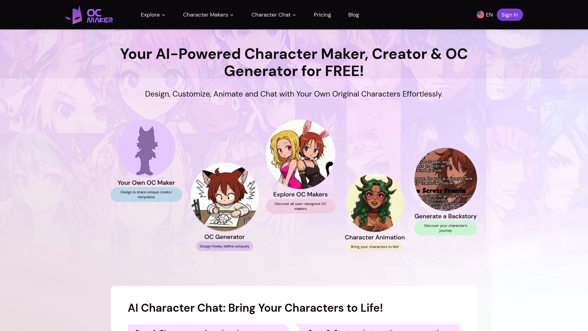 OC Maker - Tools AI Online | Tools AI Online