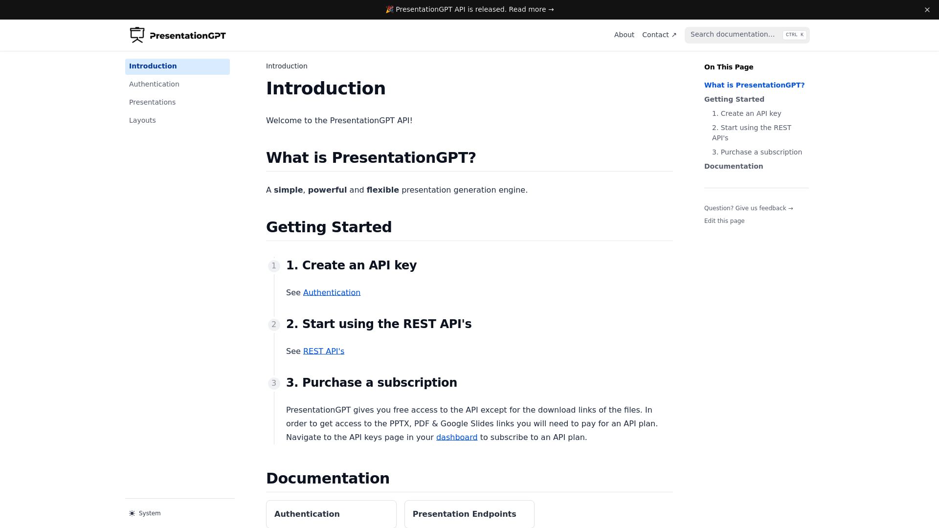 Presentation API - Tools AI Online | Tools AI Online