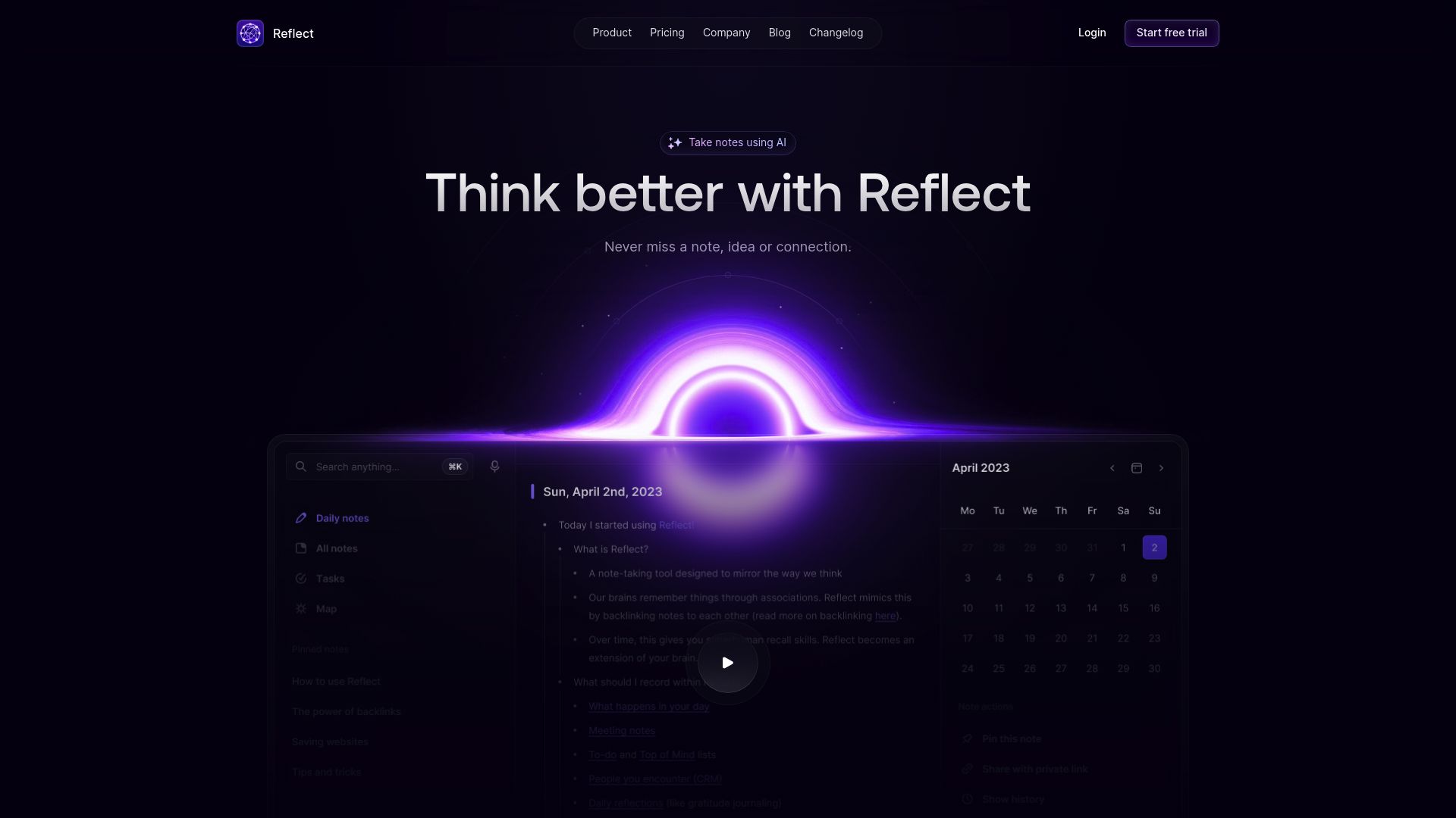 Reflect - Tools AI Online | Tools AI Online