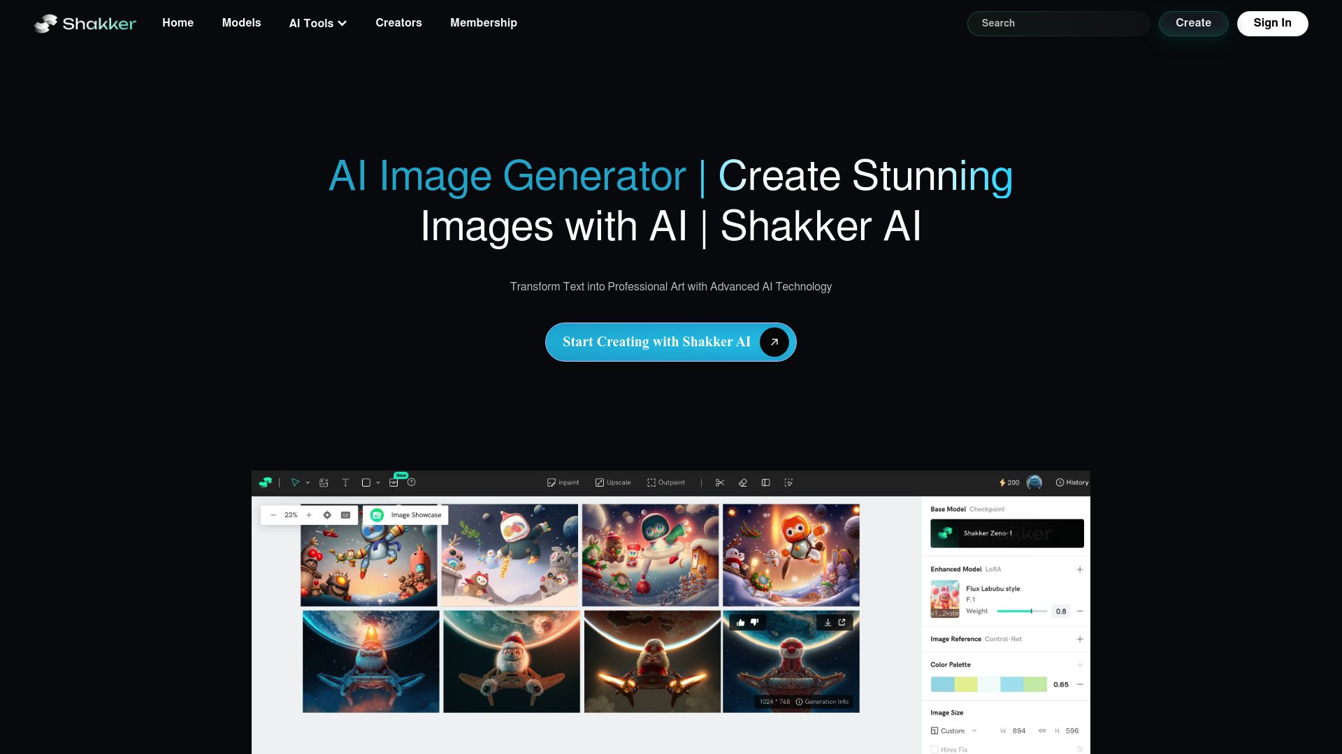 Shakker-ai image generator - Tools AI Online | Tools AI Online