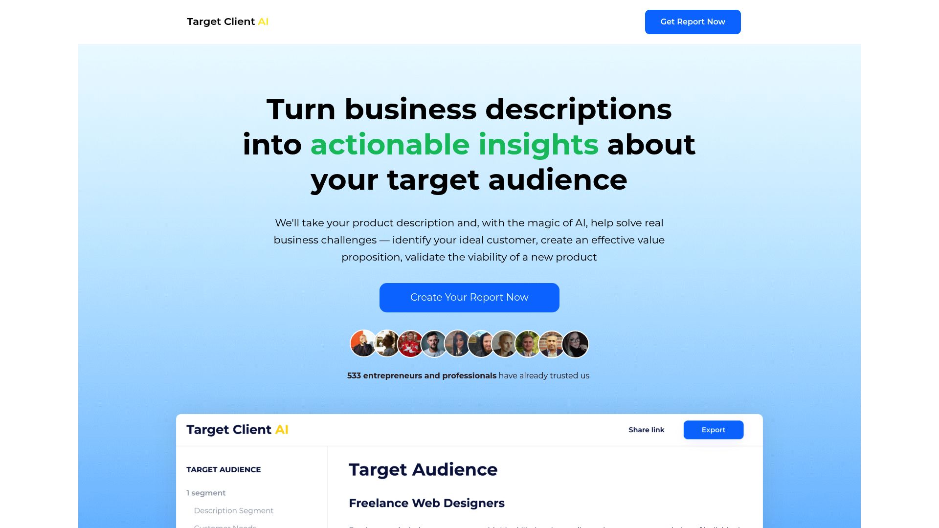 Target Client AI - Tools AI Online | Tools AI Online