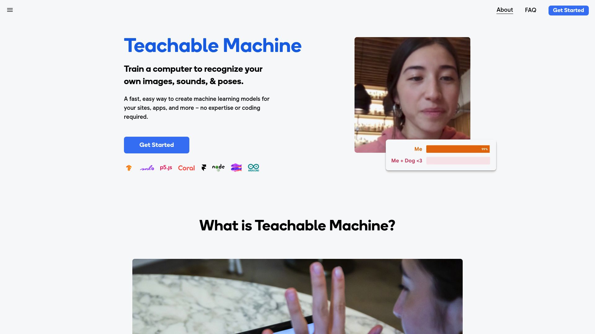 Teachable Machine - Tools AI Online | Tools AI Online
