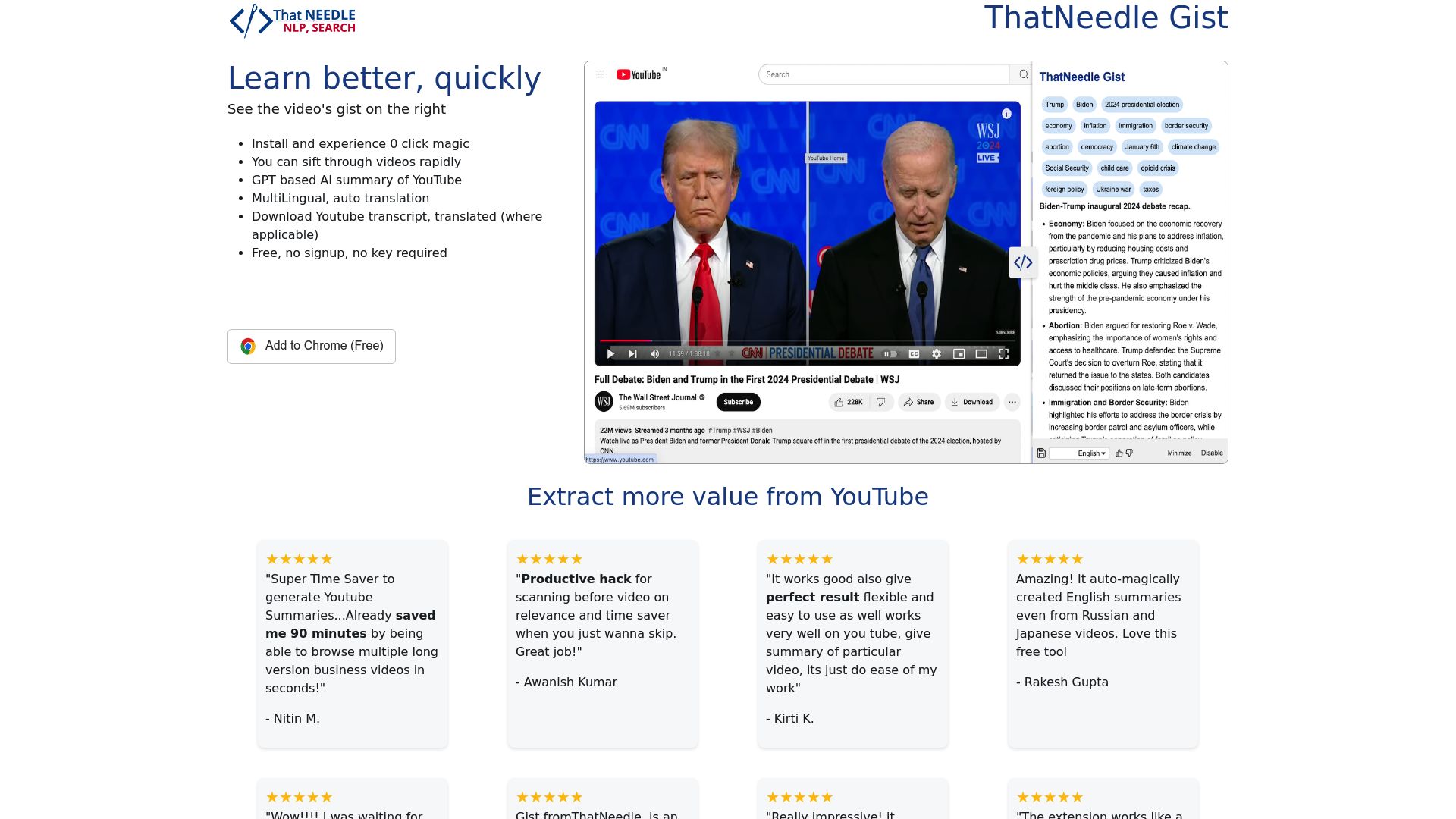 ThatNeedle Gist - Tools AI Online | Tools AI Online