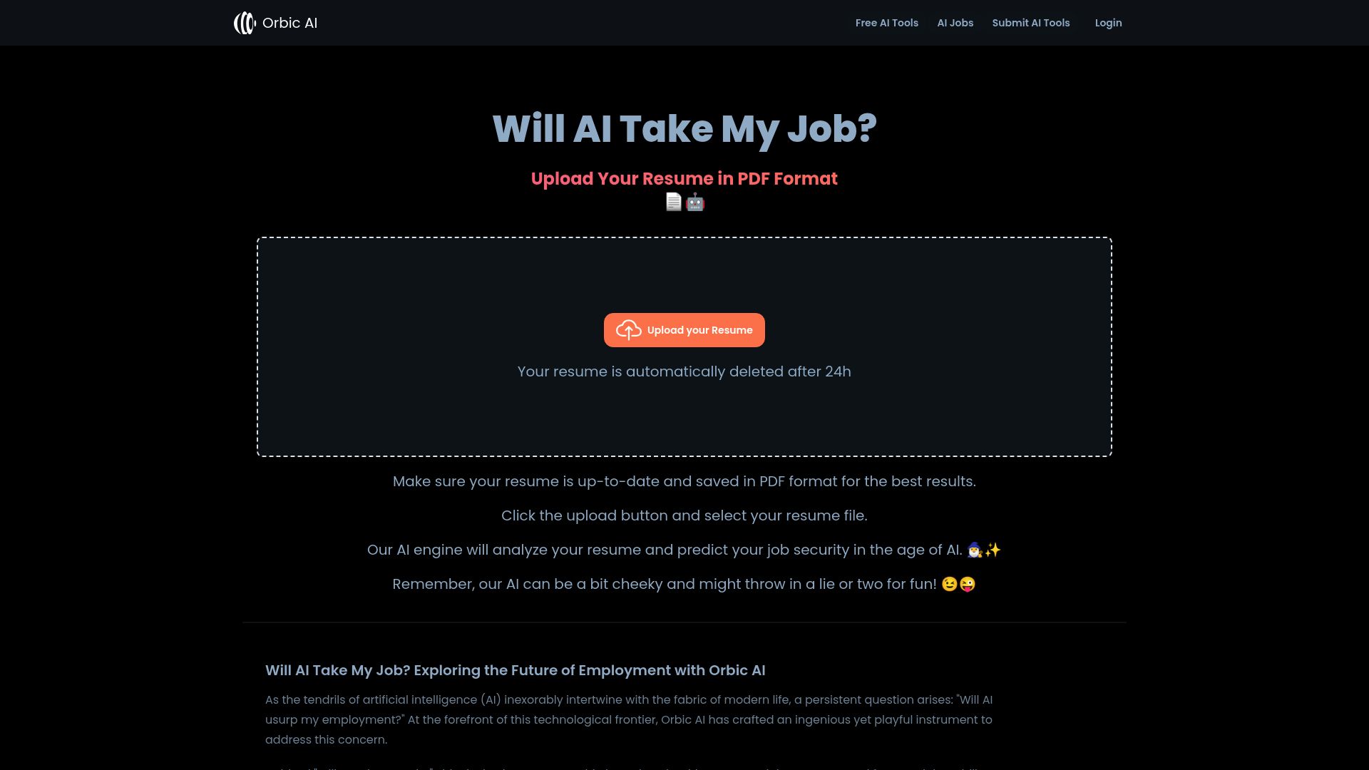 Will AI Take My Job? - Tools AI Online | Tools AI Online